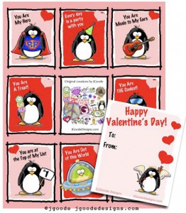 Free Penguin Valentines for your Penguin Pals - Nothing But Penguins